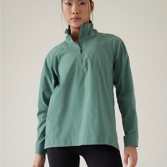 Athleta | Tops | Advantage Poplin Top In Deep Ocean Teal | Poshmark